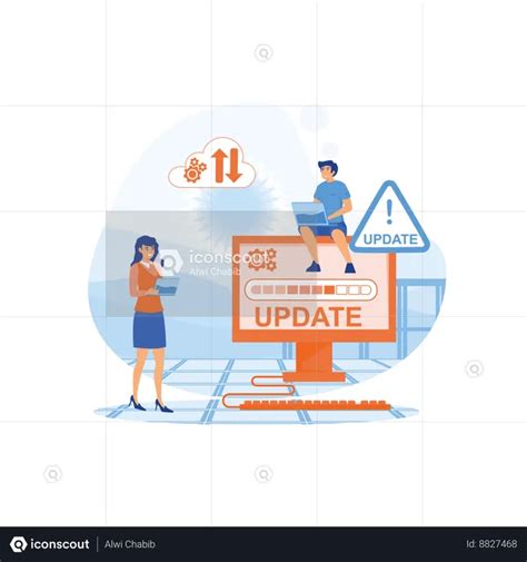 Updating Software Illustration Free Download Design And Development