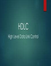 HDLC High Level Data Link Control And Flow Control Explained Course Hero
