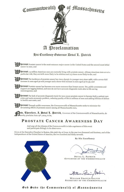 2014 Governors Proclamation For Prostate Cancer Awareness Day AdMeTech