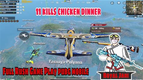 11 Kills Chicken Dinner Full Rush Game Play Youtube