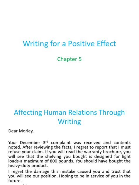 Business Communication Chapter 5 Writing 3 Pdf