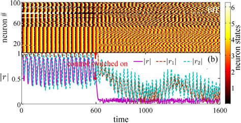 Dynamics Of The Coupled Fitzhugh Nagumo Models In 9 When The Adaptive