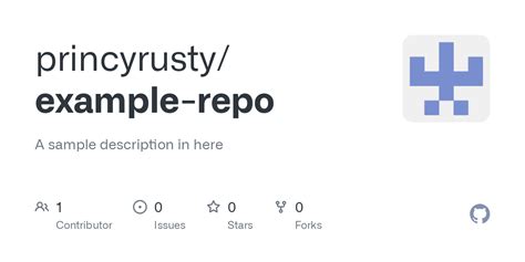 Github Princyrustyexample Repo A Sample Description In Here