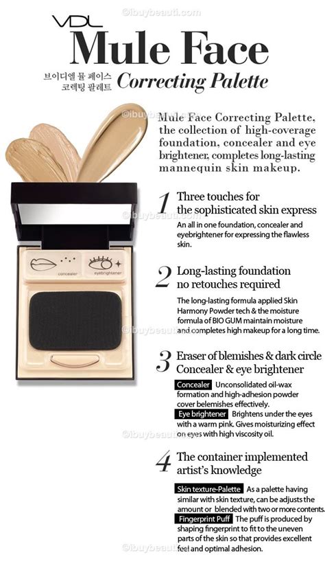 Review VDL Mule Face Correcting Palette Correcting Palette Face Skin Makeup