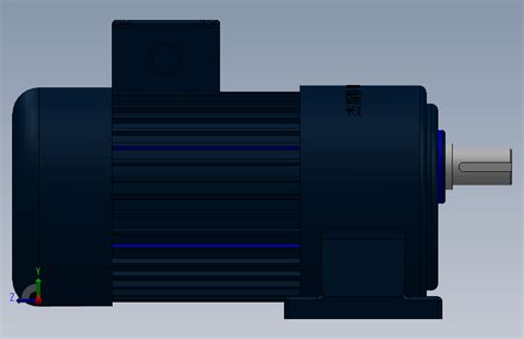 Gh卧式减速马达（减速比3 200） Gh 28 750 3 C D G3 Tl Solidworks 2018模型图纸下载 懒石网