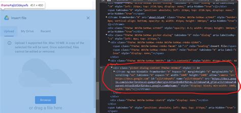 How To Interact With Iframe In Google Form Add File Feature Using