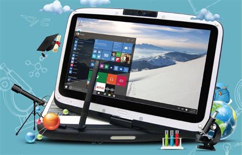 Mecer Xpression Clamshell Ec10mi2 Win 10 Home Convertible Classmate 10