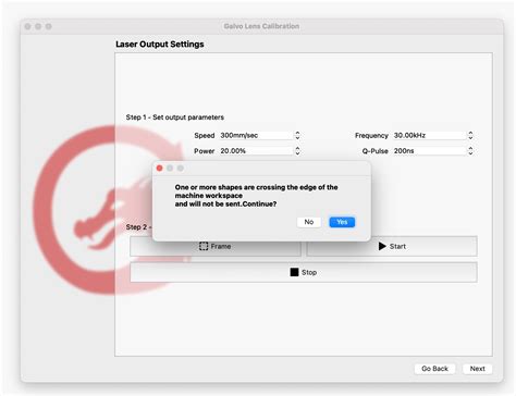 50 Lens Calibration Issue Galvo Lightburn Software Forum