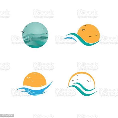 水波標誌範本向量圖形及更多商標圖片 商標 圓形 奢侈 Istock