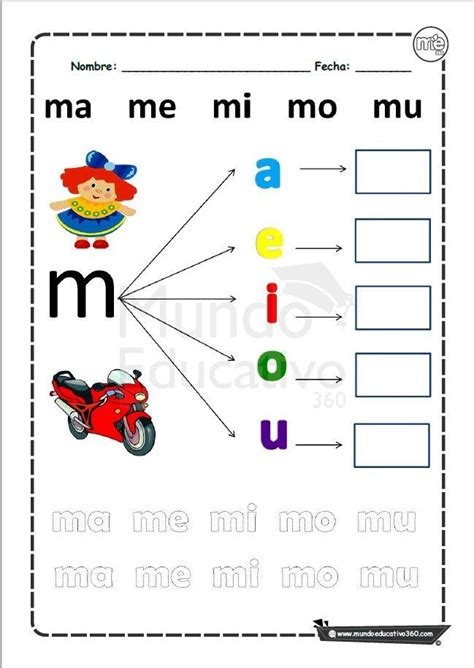 Fichas De Silabario Para Inicial Y Preescolar Artofit