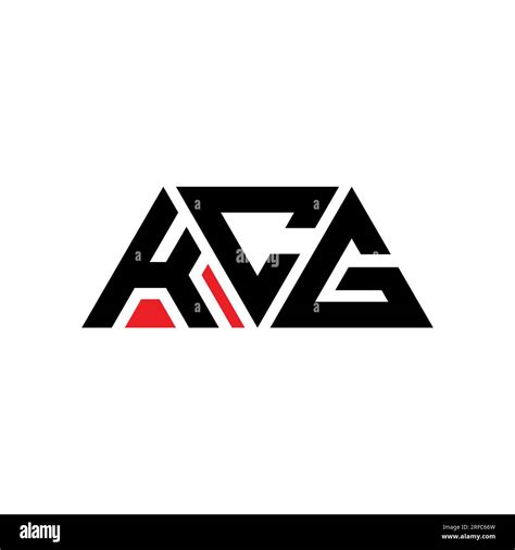 Kcg Triangle Letter Logo Design With Triangle Shape Kcg Triangle Logo