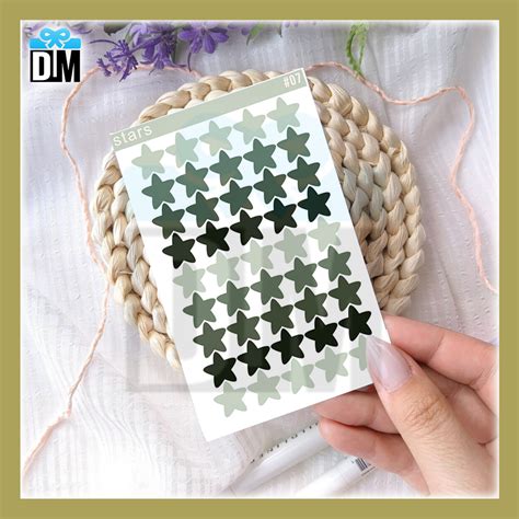 Jual Sticker Bintang Stars Sticker Warna Warni Pastel Aesthethic
