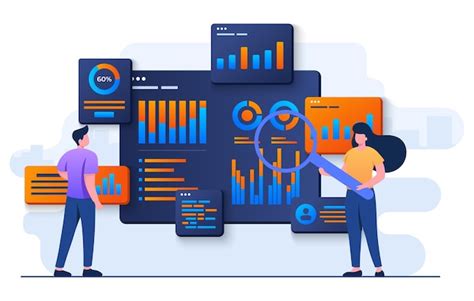 Business Data Analytics Premium Vector