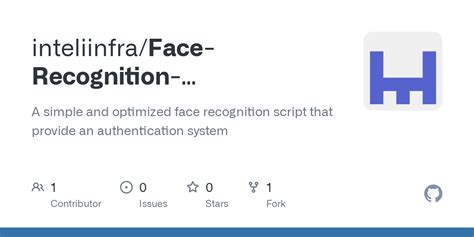 github inteliinfra face recognition authentication a simple and