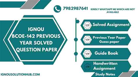 Ignou Bcoe 142 Previous Year Solved Question Paper Ignou Solved Assignment
