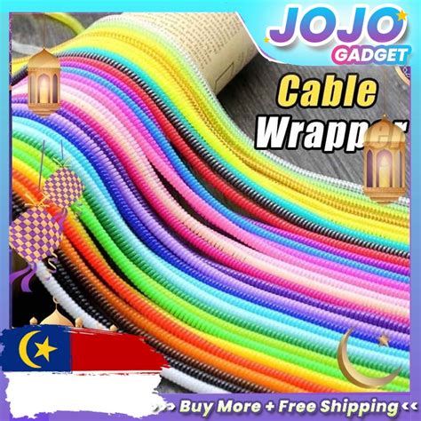 Multi Colour Solid Colourful Cable Wrapper Cable Diy Spiral Cord