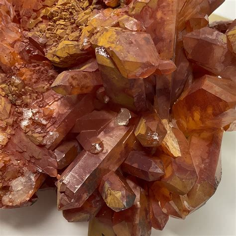 Tangerine Quartz Cluster From Brazil Cornerstone Minerals
