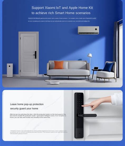 Xiaomi Smart Door Lock E Fingerprint Homekit | Gadget Studio BD