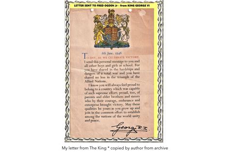 The King Sent Me This Letter I Was Five Years Old The Good Men Project