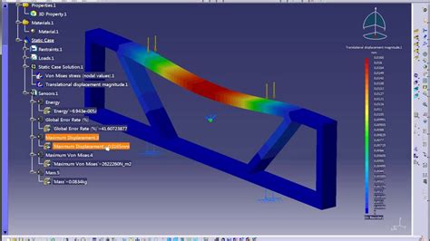 Catia V5 Static Analysis Engineering Optimizer Youtube