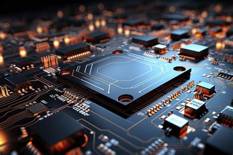 Premium AI Image Computer Hardware Chip Motherboard Semiconductor