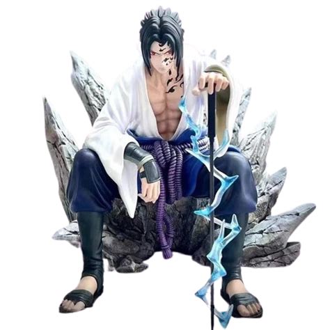 Figure Sasuke Uchiha Seated Marca Da Maldição Naruto Shippuden Cubo