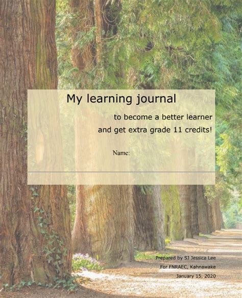 My Learning Journal All Cst Courses Indigenous Adult Education Network