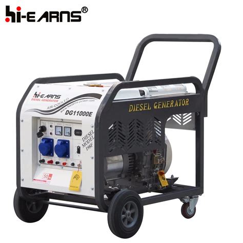 Air Cooled Open Frame Type Diesel Generator Dg11000e Diesel
