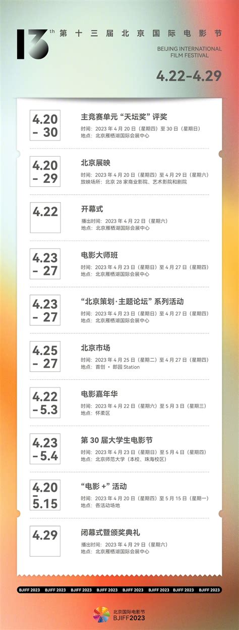 4月22日開幕，北京國際電影節官宣舉辦時間 藝苑 香港中通社