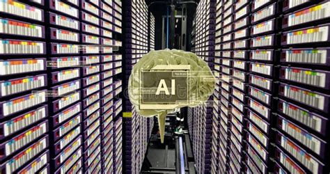 Animation Of Ai Text Brain And Data Processing Over Computer Servers Stock Video Video Of