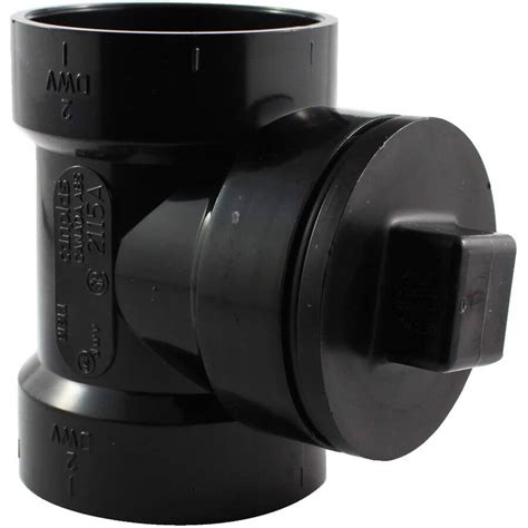 Abs Cleanout Tee With Plug 2 Hub X Hub Home Hardware