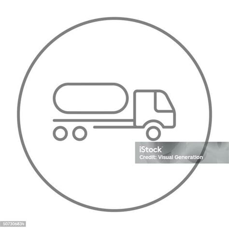 Ikon Saluran Truk Bahan Bakar Ilustrasi Stok Unduh Gambar Sekarang