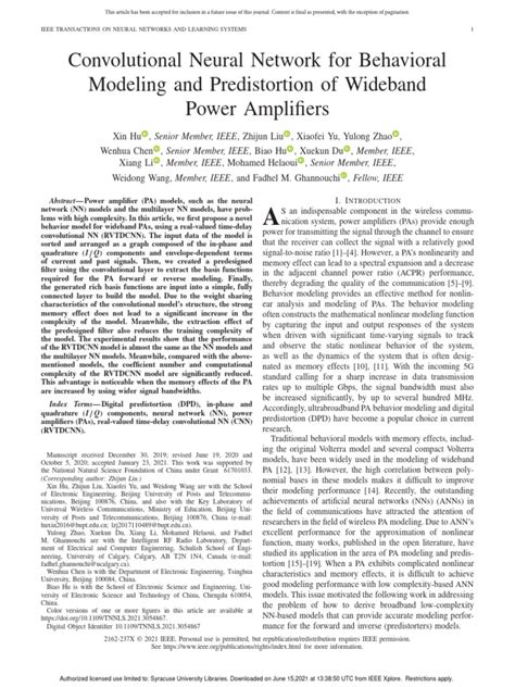 Convolutional Neural Network For Behavioral Pdf Deep Learning Artificial Neural Network