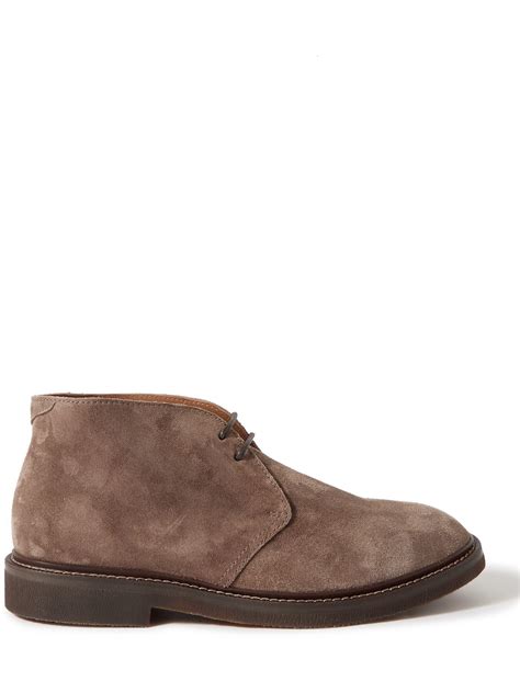 Brunello Cucinelli Suede Chukka Boots Brown Brunello Cucinelli