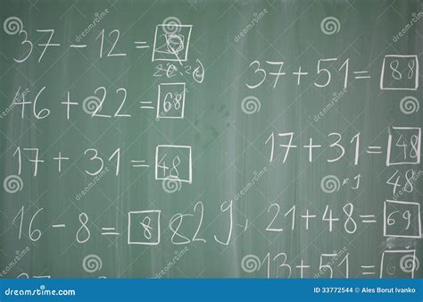 Matematics In Primary School Stock Images Image 33772544