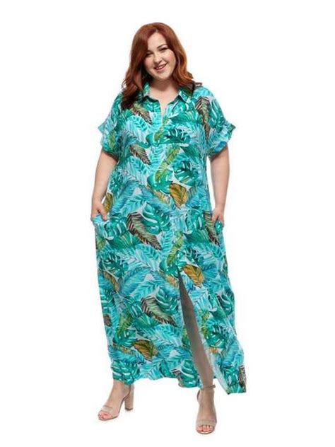 Платья и сарафаны для полных женщин российской компании Natura лето 2019 Наряды для полных