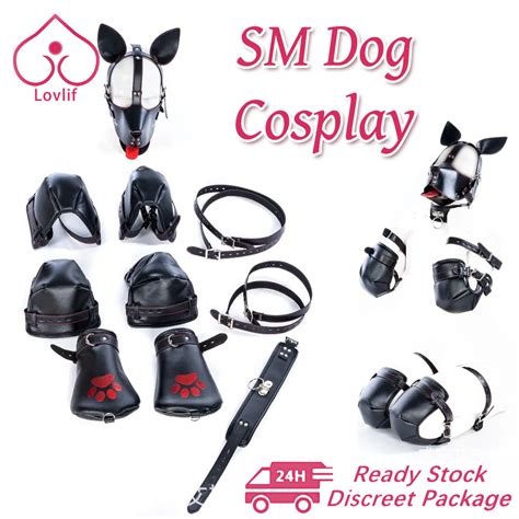 Bdsm Bondage Gears Fetish Dog Slave Crawling Knee Elbow Cosplay