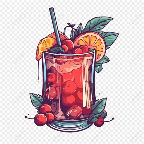 칵테일 벡터만화상표클립 아트 Png 일러스트 무료 다운로드 Lovepik