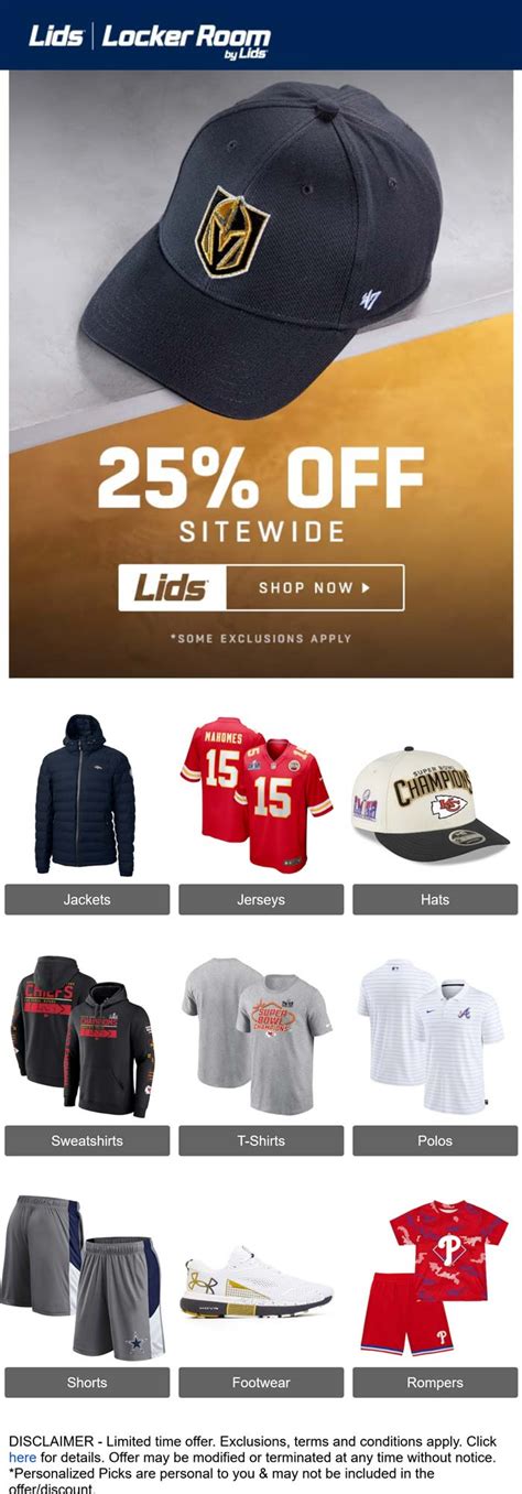 25 Off Everything Today At Lids Via Promo Code Lids25 Lids The