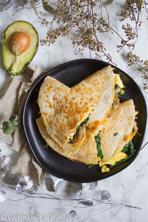Soft Scrambled Eggs Breakfast Quesadilla Cooking With A Wallflower