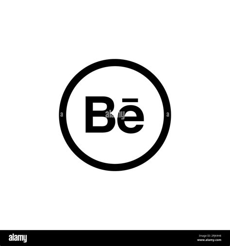 Behance Flat Style Icon Vector Design Single Behance Icon Social