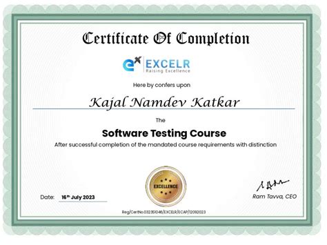 kajal katkar on linkedin excelr softwaretestingcourse
