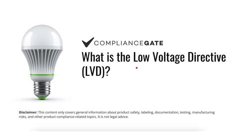 what is the low voltage directive lvd youtube