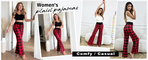 Ekouaer Schlafhose Damen Schlafanzughose Damen Lang Pyjama Hosen Baggy