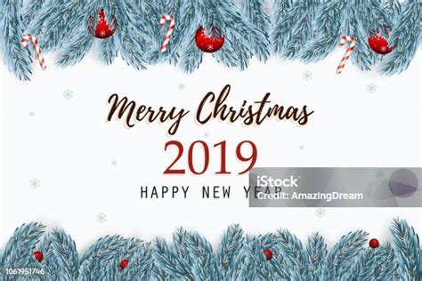 Selamat Natal Dan Tahun Baru Kartu Ucapan Latar Belakang Vektor Desain