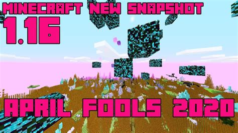 Minecraft Crazy Dimensions April Fools 2020 116 Snapshot