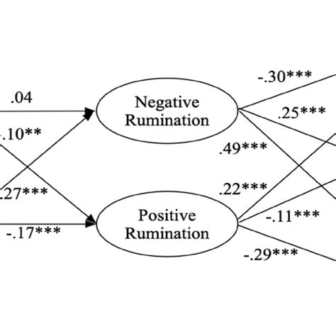 Structural Equation Modeling Results For The Conceptual Model Note Download Scientific