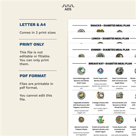 Healthy Diabetic Meal Plan Printable Healthy Diabetic Friendly Food