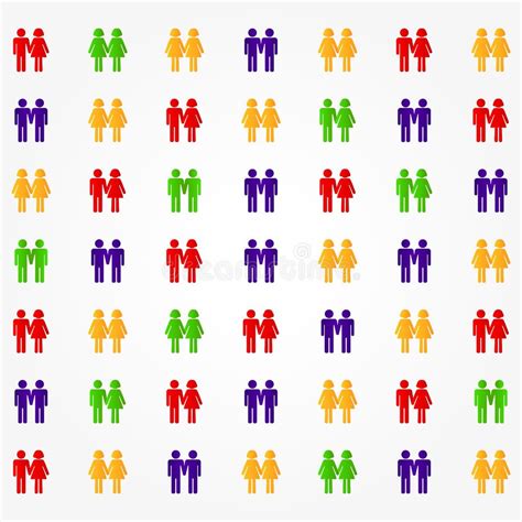 Same Sex Couples Pictograms Stock Illustrations 2 Same Sex Couples Pictograms Stock