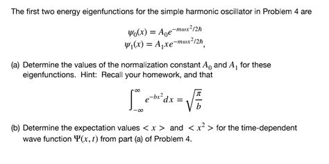 solved the first two energy eigenfunctions for the simple